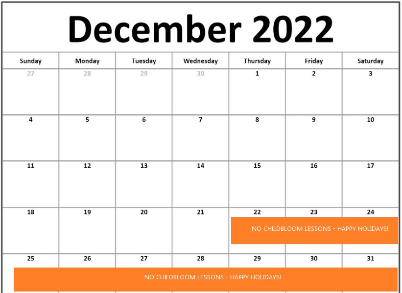Miss Polly’s Christmas Teaching Schedule 2022 – PollyMaynard.com